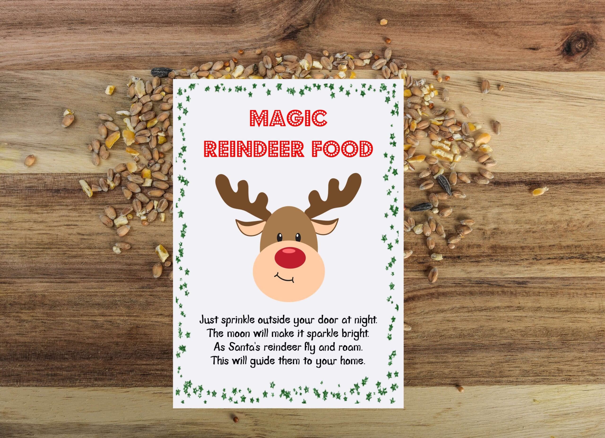 Class End of Term Gift - Magic Reindeer Food